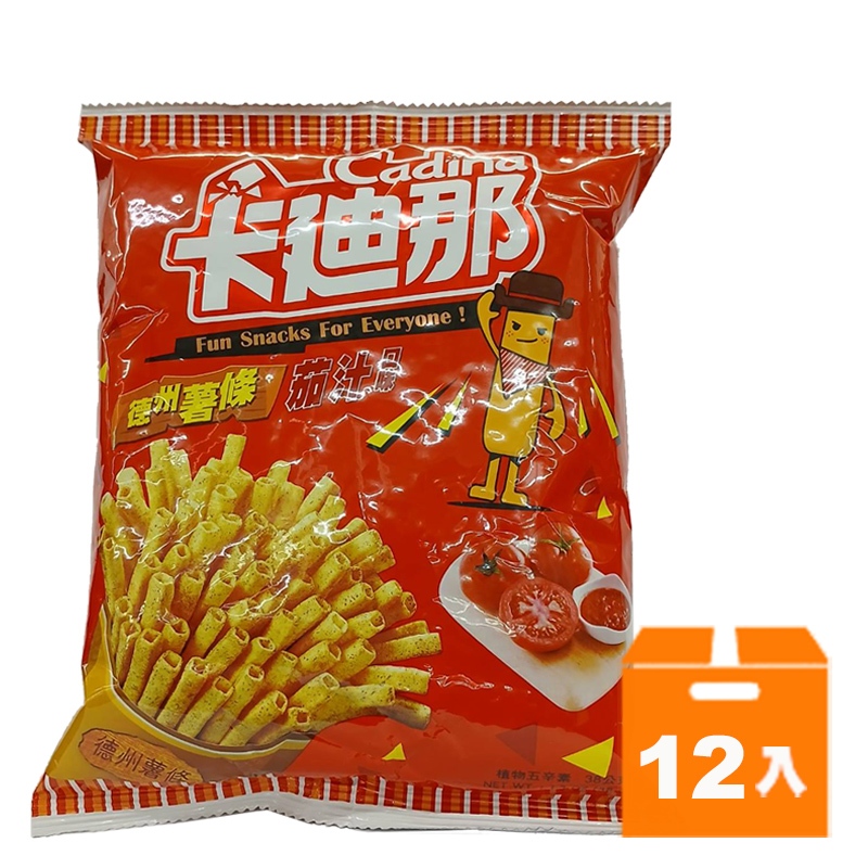 聯華 卡迪那德州薯條茄汁口味 38g(12入)/箱【康鄰超市】 | 蝦皮購物