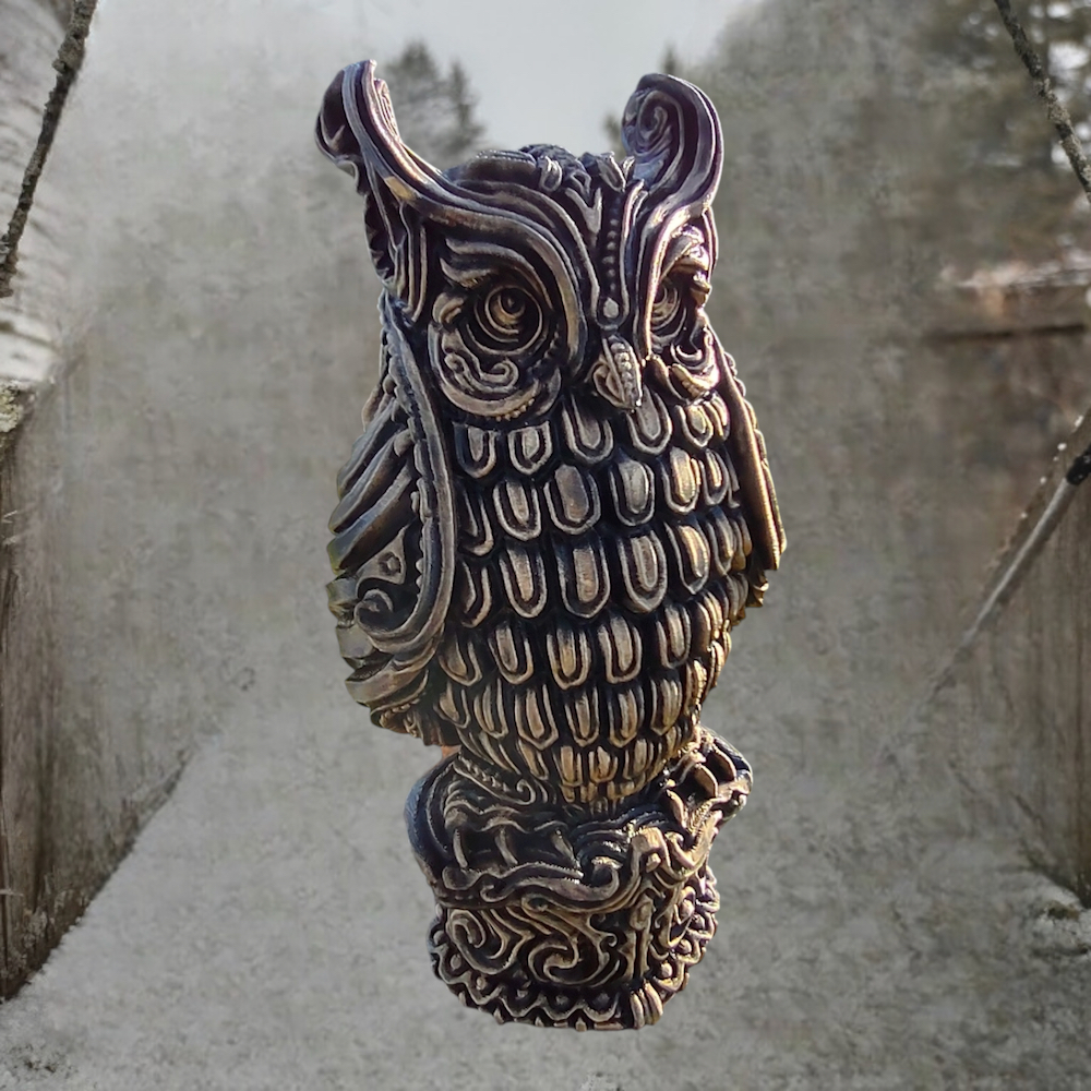 Tazo工坊[ROG]貓頭鷹Night Owl 3D列印模型 | 蝦皮購物