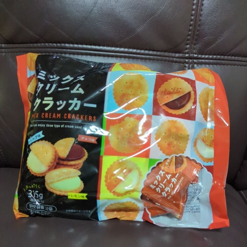 [快速出貨]MIX CREAM CRACKERS綜合夾心餅 （可可+牛奶+檸檬）315g | 蝦皮購物