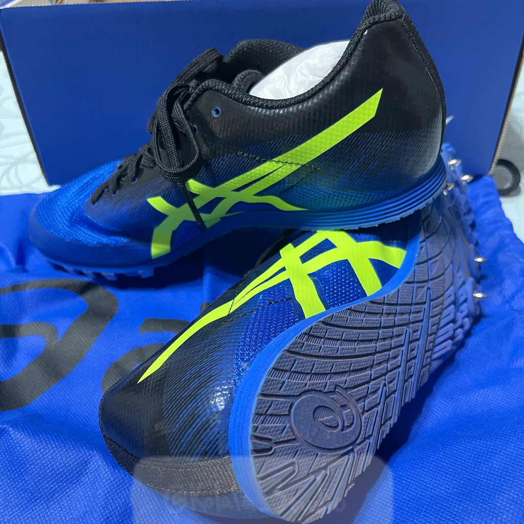 亞瑟士ASICS HYPER MD 7 中距離田徑釘鞋 -藍綠(二手) | 蝦皮購物