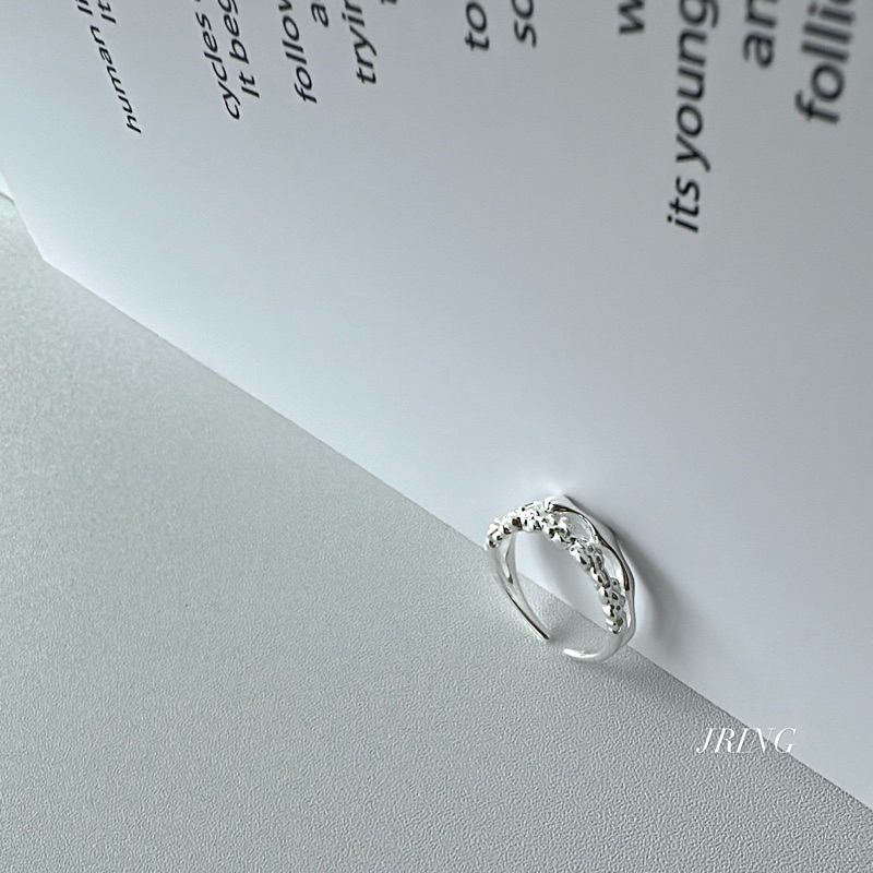 ︎ J RING ︎ 韓國 小輕奢氣質純銀戒｜現貨｜S925 防過敏 實拍 開口戒 JR66 | 蝦皮購物