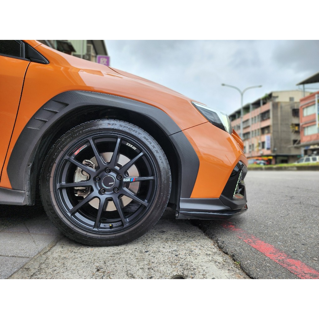 土城輪胎王 SSR GTV02 18吋旋壓鋁圈 平光黑 5/108 5/112 5/114.3 放射 WRX | 蝦皮購物