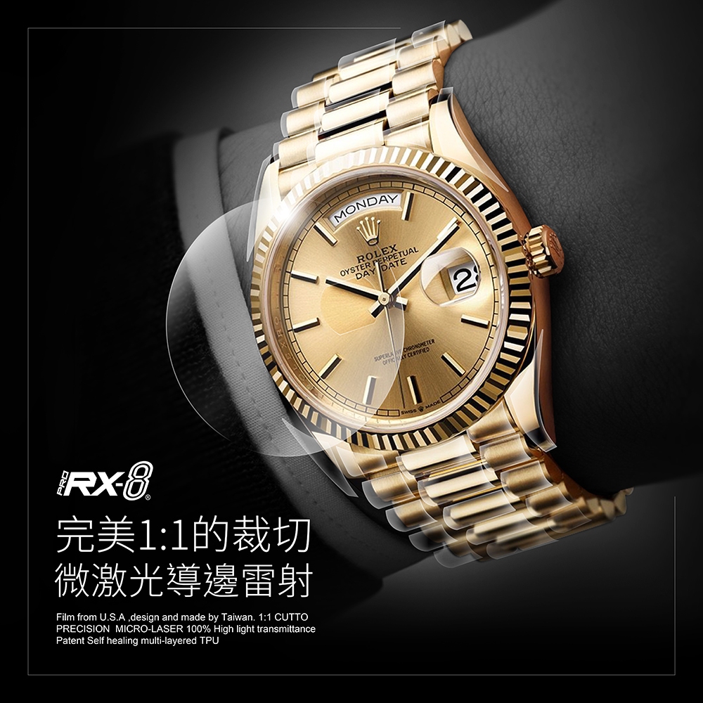 【RX8-G第7代保護膜】勞力士ROLEX五銖鍊、總統帶系列腕錶、手錶貼膜（不含手錶） | 蝦皮購物