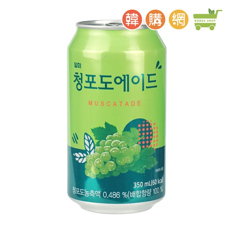 韓國Muscat Ade 青葡萄風味蘇打飲料350ml【韓購網】 | 蝦皮購物
