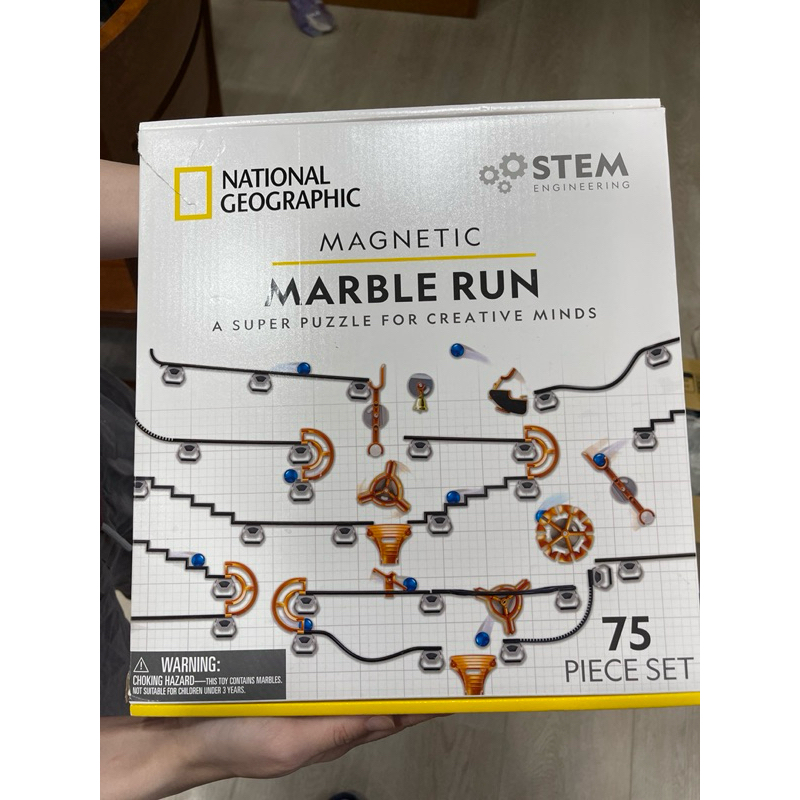 NATIONAL GEOGRAPHIC Magnetic Marble Run - 75-Piece STEM | 蝦皮購物