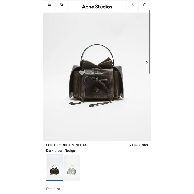 Acne Studio MULTIPOCKET MINI BAG | 蝦皮購物