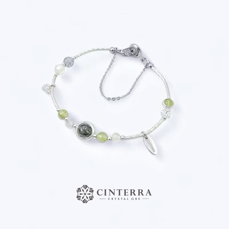 《Cinterra 地球緣礦》萬有引力星系系列 木星眾神款 事業手環 綠髮晶 橄欖石 超七 葡萄石 白水晶 | 蝦皮購物