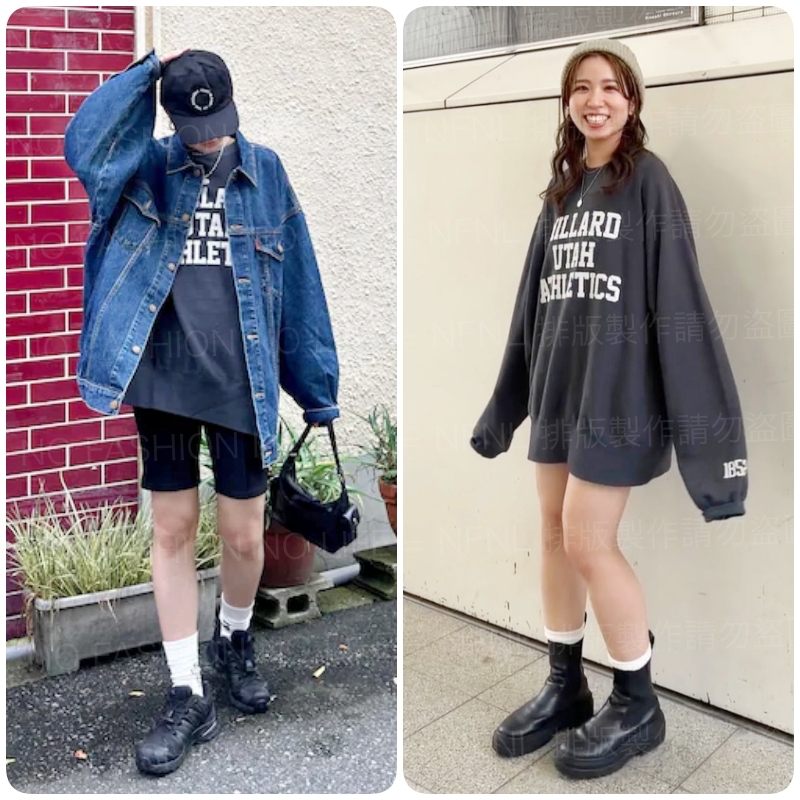 ☆NFNL☆ 現貨無補 UNGRID 24秋冬新入荷 自留推薦 爆裂感字母設計寬鬆感美式風格中長版衛衣大學T | 蝦皮購物