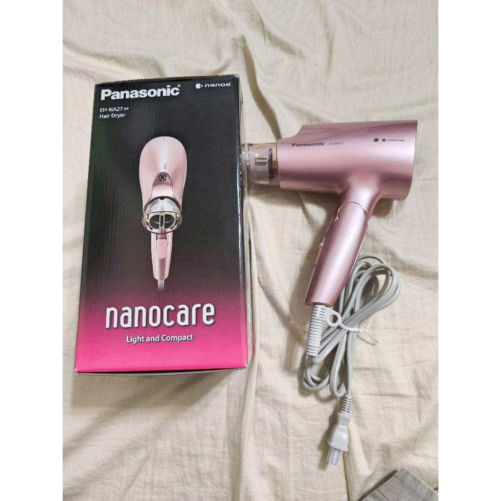 【9成8新】國際牌 Panasonic 奈米水離子吹風機 EH-NA27-PP | 蝦皮購物