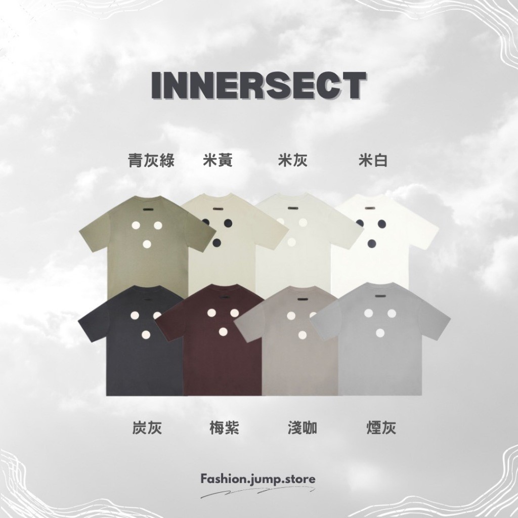 【FJstore】三生萬物 Innersect 2024新款 經典logo 後背三點款 短T 短踢 寬鬆 圓領 短袖上衣 | 蝦皮購物