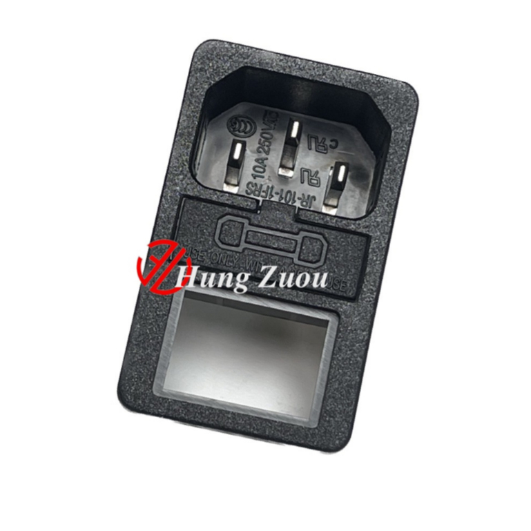 【弘宙】三合一AC插座 JEC JR-101-1FRS 不鎖式（無耳） 開關(帶燈)+內藏保險絲座 | 蝦皮購物