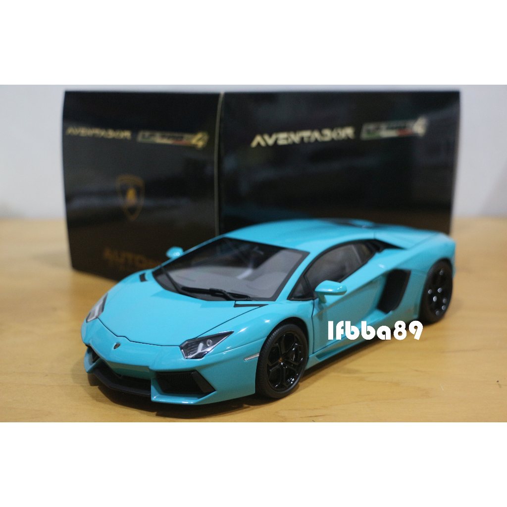 AUTOart 1/18 Lamborghini Aventador LP700-4 BLUE 藍寶基尼 | 蝦皮購物