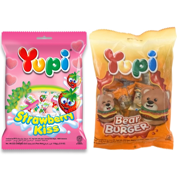 世界GO 呦皮 Yupi 草莓之吻 造型軟糖 草莓軟糖 心型軟糖 漢堡熊仔軟糖 漢堡 小熊QQ糖 | 蝦皮購物