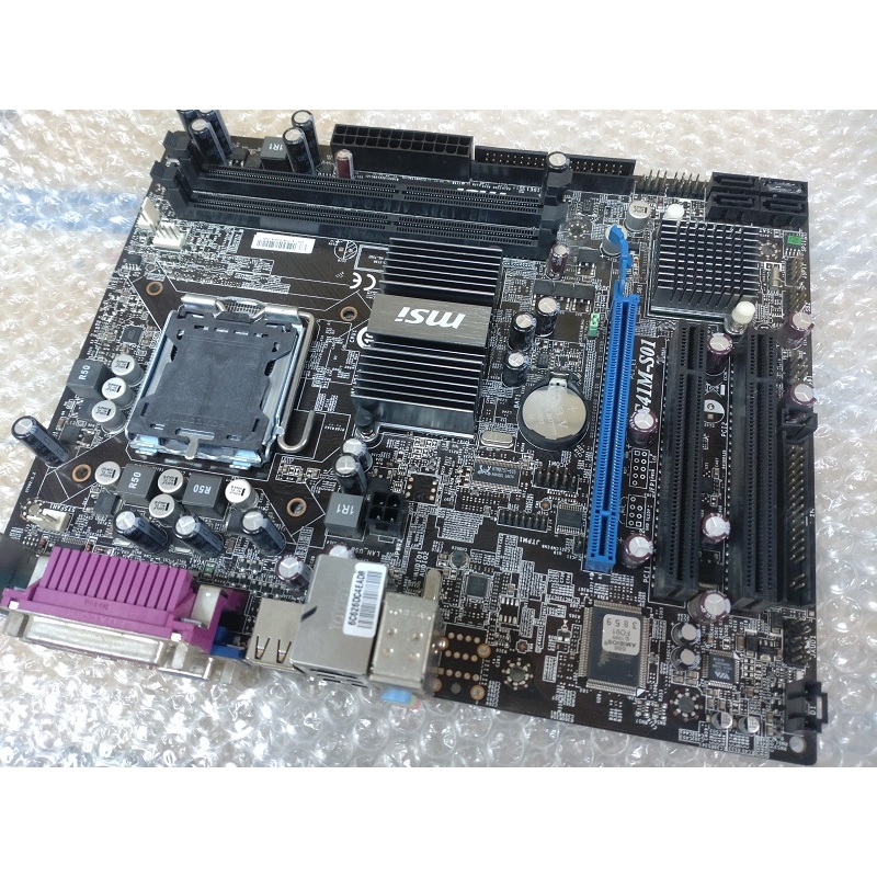 微星 MSI G41M-S01 775 腳位 Intel G41 晶片組 2組DDR3 4組SATA VGA IDE | 蝦皮購物
