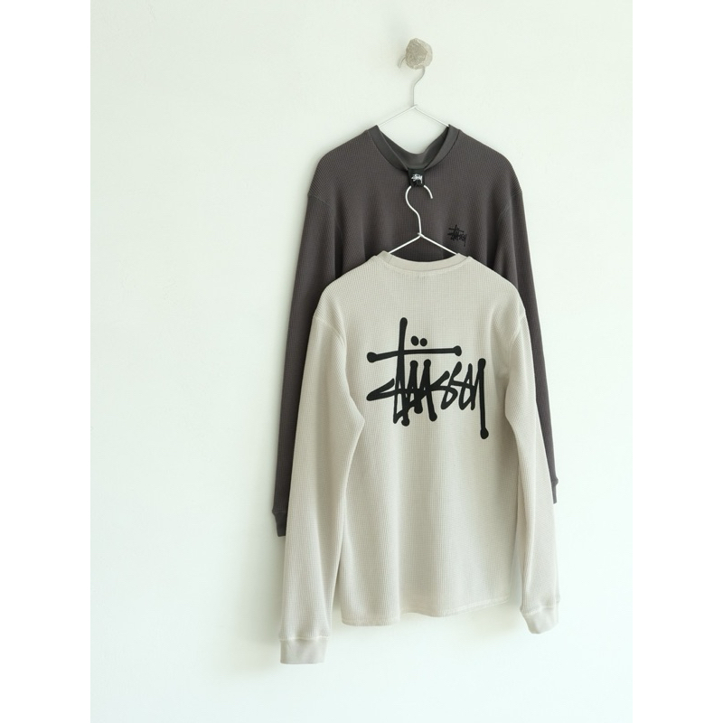Stüssy Basic Stock LS Thermal 華夫格薄長袖 | 蝦皮購物