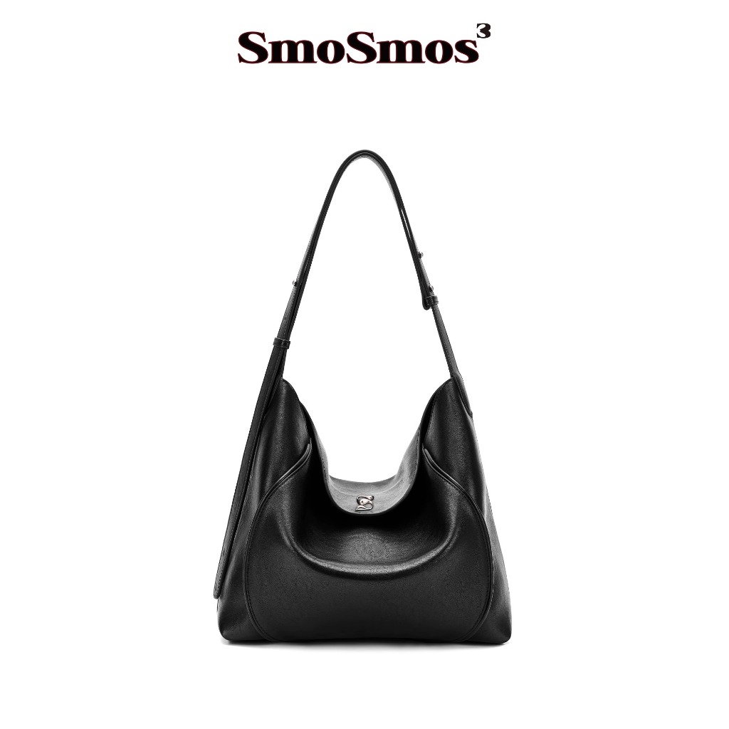 SmoSmos【Captain包】原創設計牛皮復古單肩hobo包休閒小眾腋下 | 蝦皮購物