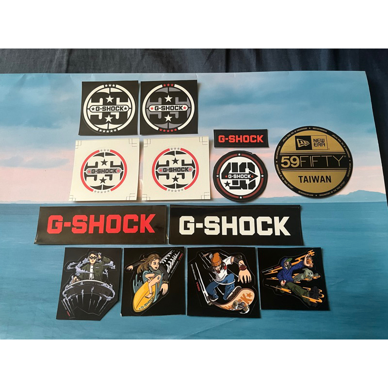 G-SHOCK 貼紙 官方原廠非客製化 全新台灣公司貨 一張50-100元 都只有一張(下標前先詢問) | 蝦皮購物