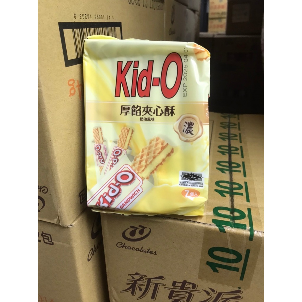 ~省錢一哥~Kid-O 厚餡夾心酥 奶油風味 蝦皮最便宜 91g 濃奶油 夾心餅 零食 威化餅 草莓 巧克力 kid o | 蝦皮購物