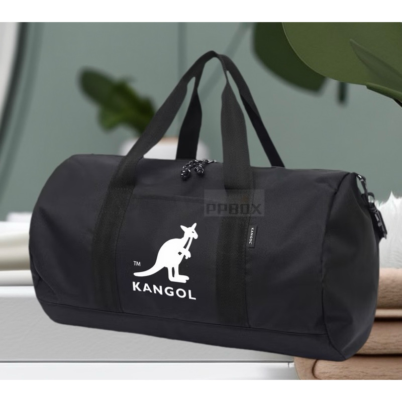 KANGOL 袋鼠 旅行袋 附側背帶 乾濕分離 運動包 圓筒包 行李袋 包包 PPBOX | 蝦皮購物