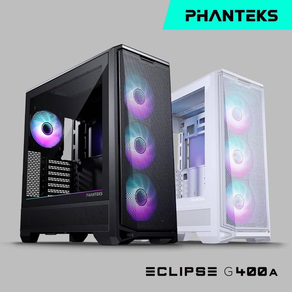 Phanteks 追風者 G400A中塔機殼/鋼化玻璃/ARGB/支援背插式主板(預裝4個140mm風扇) | 蝦皮購物