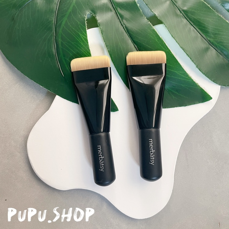 Pupu.shop♡台灣現貨｜美蓓琪 便攜式一字粉底刷 一字粉底刷 粉底刷 便攜式刷具 迷你刷具 | 蝦皮購物