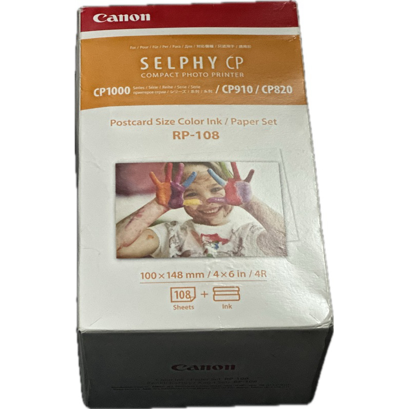 Canon RP-108 4x6 108張 相片紙+兩個色帶 RP108 CP1500 適用 | 蝦皮購物