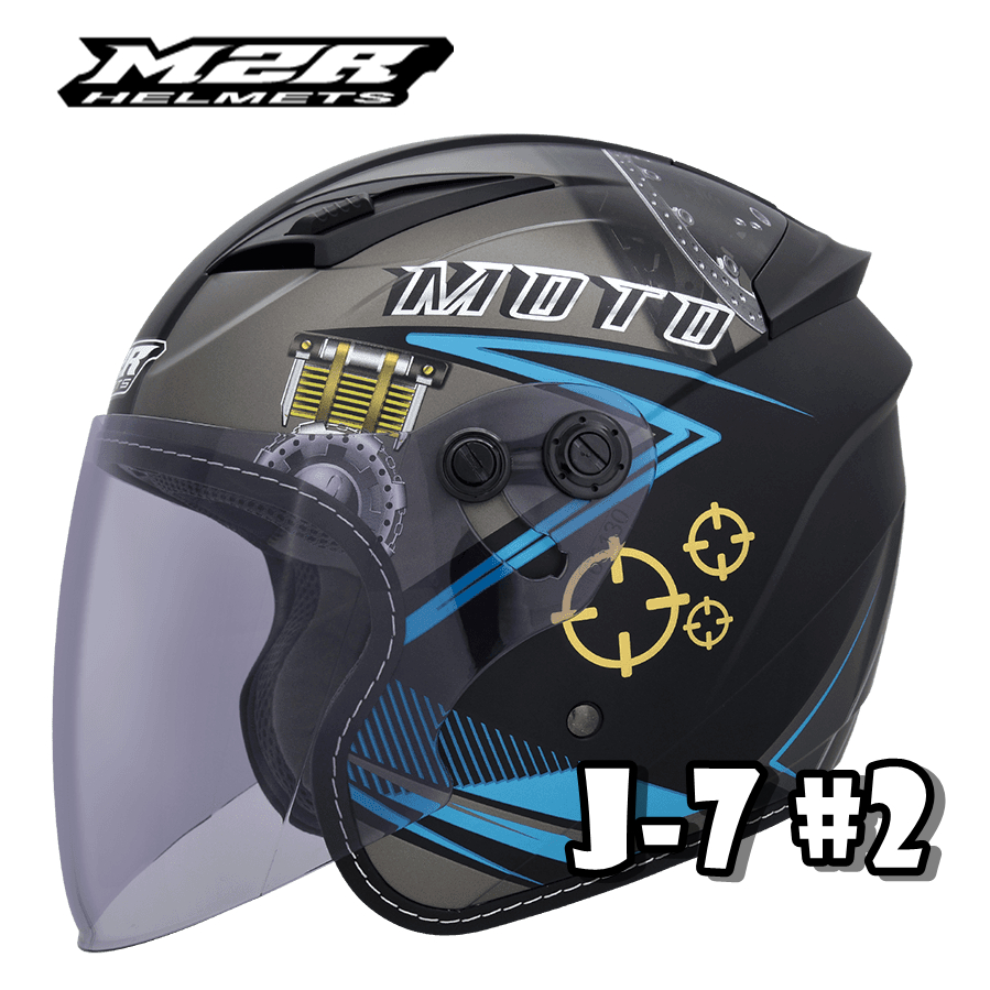 🔥三大超商免運🔥【M2R J7 #2 彩繪】 J-7 DOT 內襯可拆 快速插扣 半罩 安全帽 3XL | 蝦皮購物