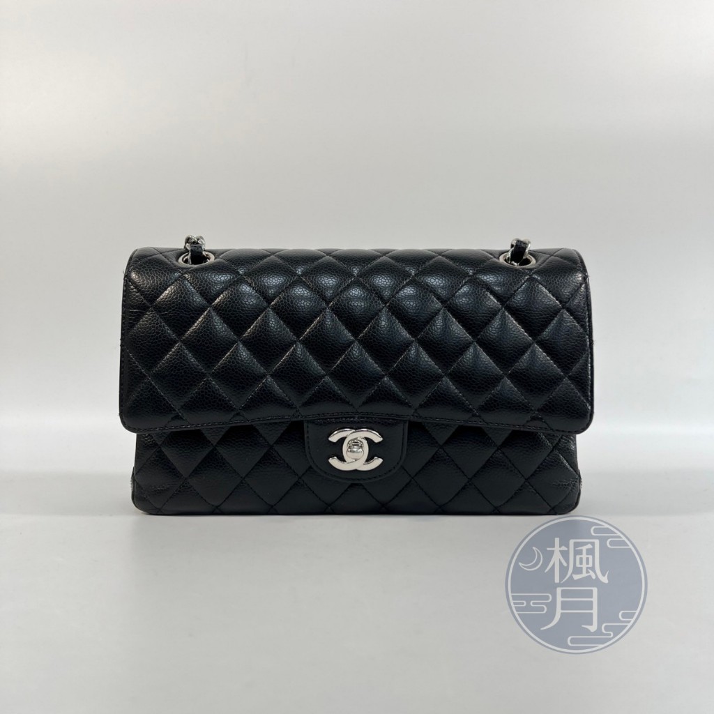 CHANEL A011112 黑 銀釦 荔枝 COCO25 晶片 | 蝦皮購物