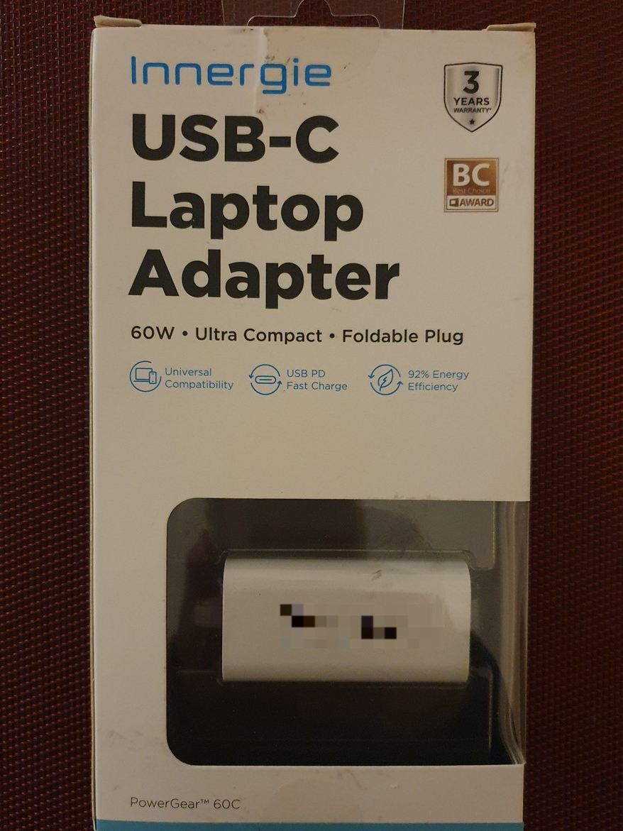 Innergie 60C 60瓦 USB-C 台達萬用充電器(印有客製標誌；加送MagiCable,WizardTip) | 蝦皮購物