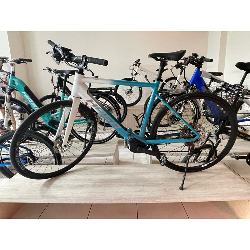 🚲廷捷單車🚲 HASA EFR1 碟煞 中置平把公路車/SHIMANO ALTUS 9速/下管半隱藏電池14Ah/ | 蝦皮購物