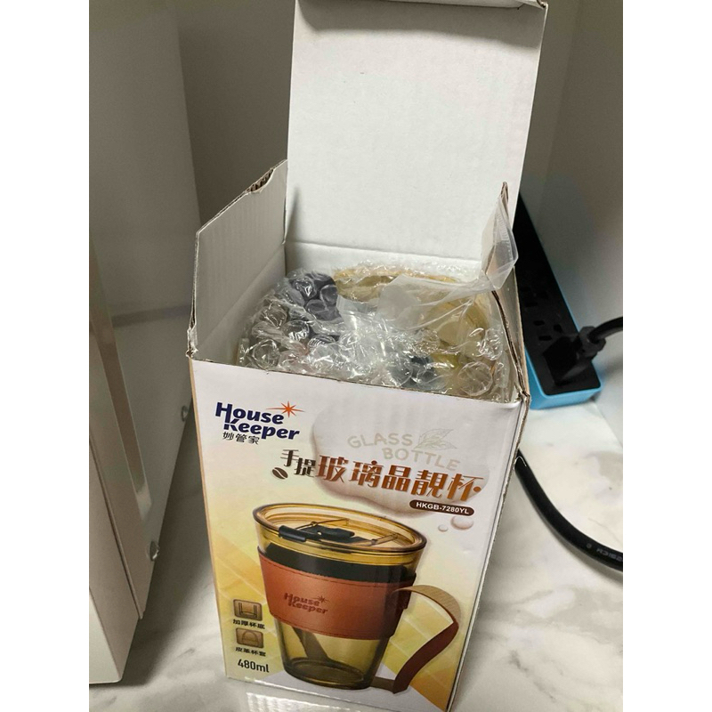 妙管家 HouseKeeper 手提玻璃晶靓杯 玻璃杯480ml | 蝦皮購物
