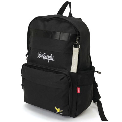MARK GONZALES 2H9-64142-01 EMB LOGO BACKPACK 後背包 (黑色) 化學原宿 | 蝦皮購物