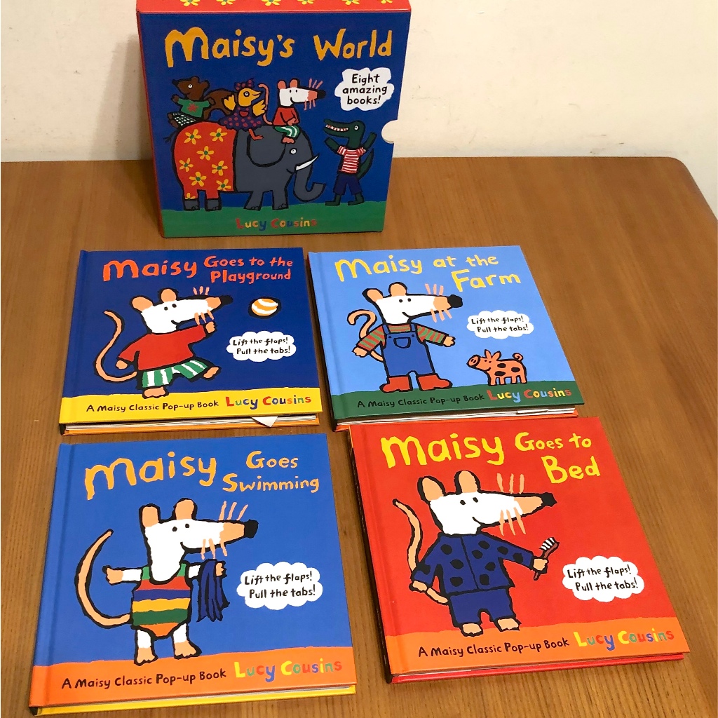 Maisy at the Farm 小鼠波波的可愛農場 翻翻拉拉遊戲書 英文童書 繪本 Lucy Cousins 共4本 | 蝦皮購物