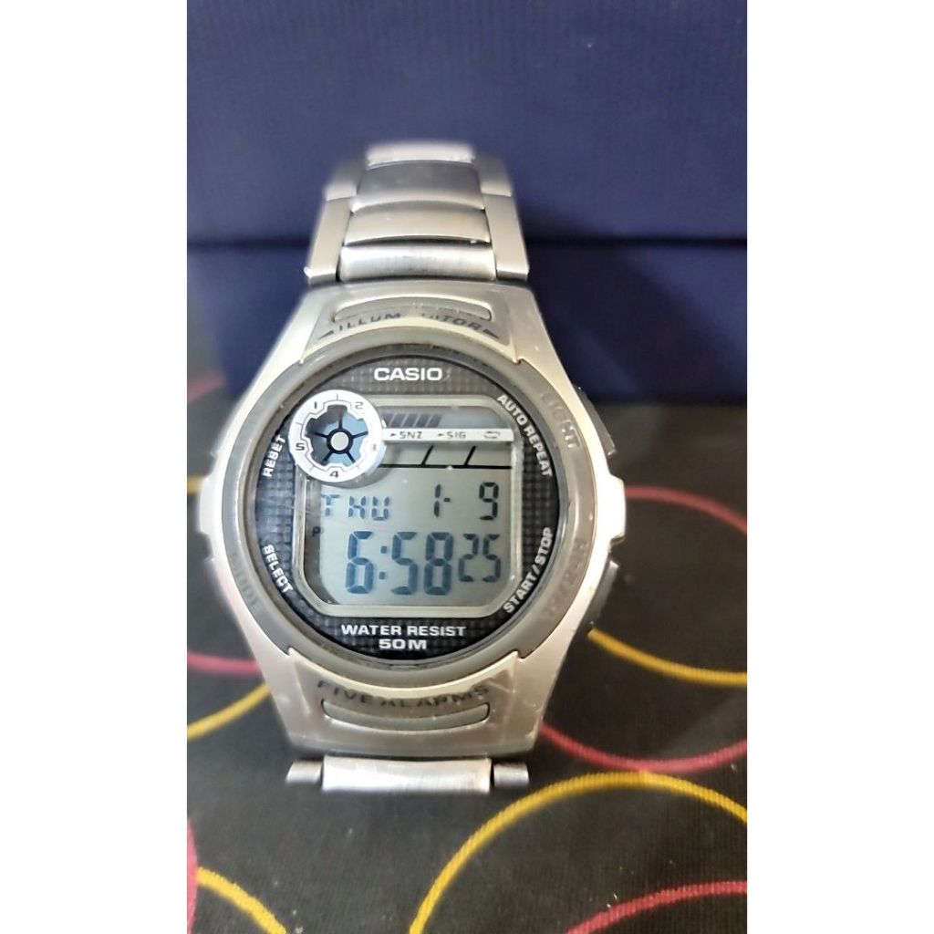 casio卡西歐 3170 W-213 銀色男錶尺寸8吋 | 蝦皮購物