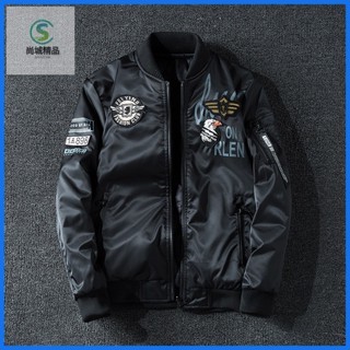 《台灣出貨》 ♞M-7XL大尺碼夾棉飛行外套 防風夾克 鋪棉 騎車外套 雙面穿 ma1 飛行夾克 美式棒球外套 保暖機車 | 蝦皮購物