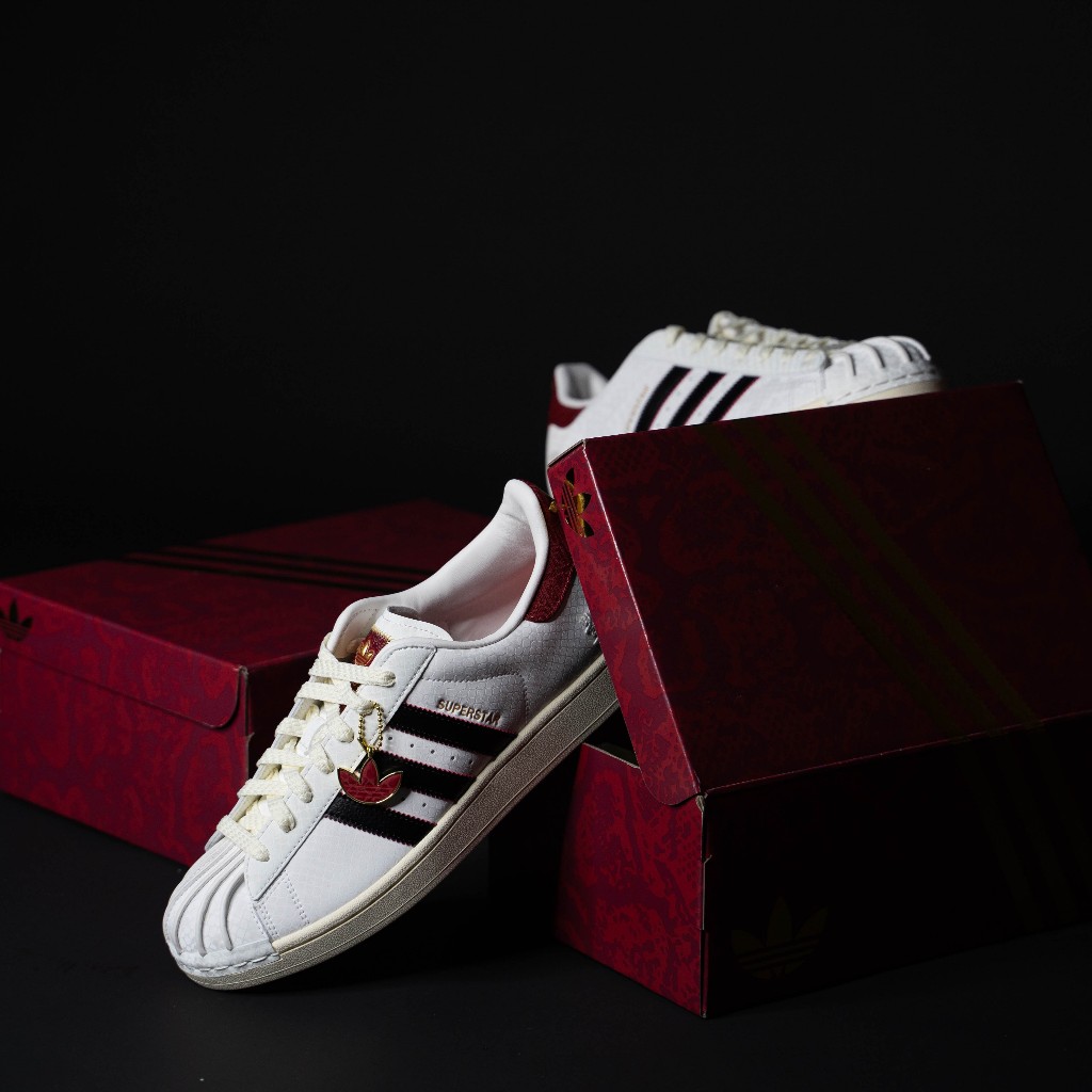 Adidas Superstar II JR8036 男女 運動休閒鞋 經典 貝殼頭 舒適 穿搭 CNY 新年 白紅 | 蝦皮購物