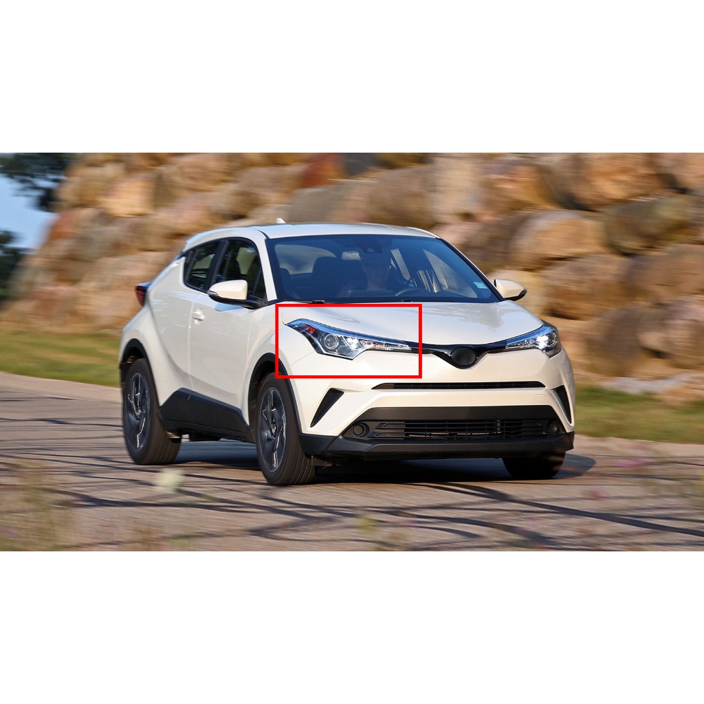 台灣之光 全新 Toyota C-HR CHR 17 18 19年原廠型 黑底魚眼 大燈 頭燈 台灣製 | 蝦皮購物