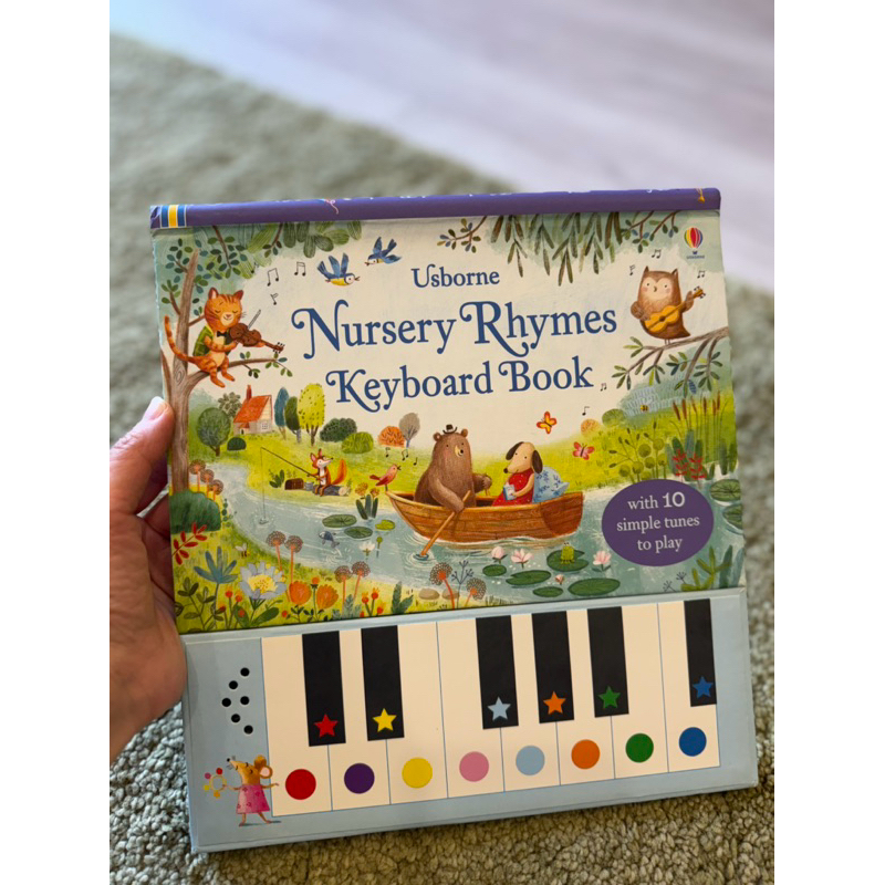 正版Usborne Nursery Rhymes Keyboard Book 我的第一本鍵盤書(贈送） | 蝦皮購物