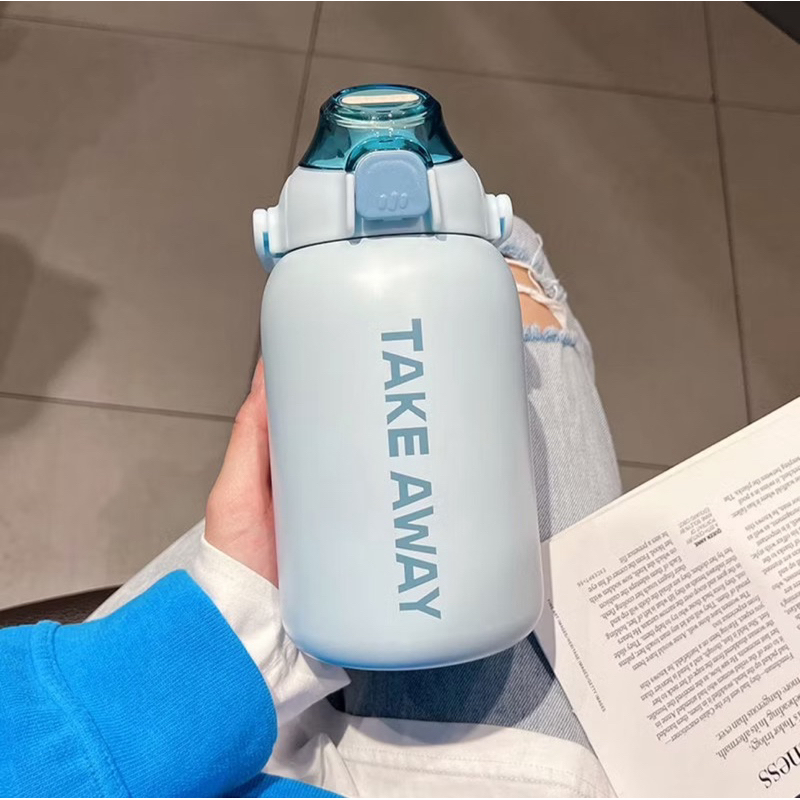 【台灣發貨】CHIOBBE TAKE AWAY水壺杯蓋 吸管 杯袋 大肚杯850ml保溫杯 吸管 | 蝦皮購物