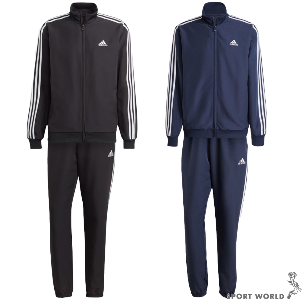 Adidas 運動套裝 男裝 外套 長褲 套裝 黑/套裝 深藍【運動世界】IC6750/IY6656 | 蝦皮購物