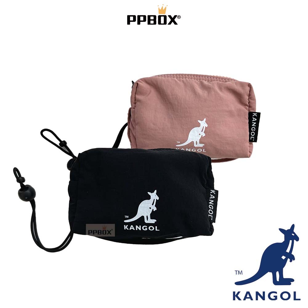 KANGOL 袋鼠 化妝 手拿小包【64558782】時尚 錢包 吊飾 收納袋 PPBOX | 蝦皮購物