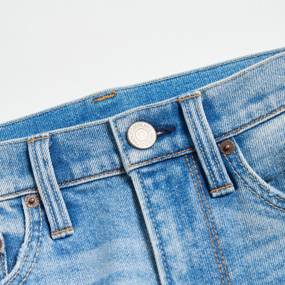 EDWIN 男款 RED LABEL 365 丹寧中腰錐形褲(漂淺藍) | 蝦皮購物