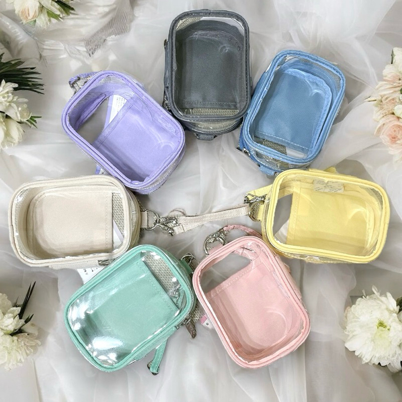 【現貨】日本 Myfa 透明 PVC 迷你 手拿包 晒娃包 小物包 收納包 痛包 | 蝦皮購物