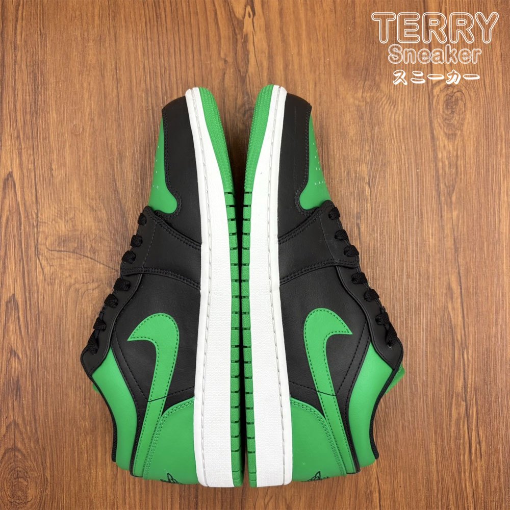 全新 Air Jordan 1 Low 'Black Lucky Green' 553558-065 | 蝦皮購物