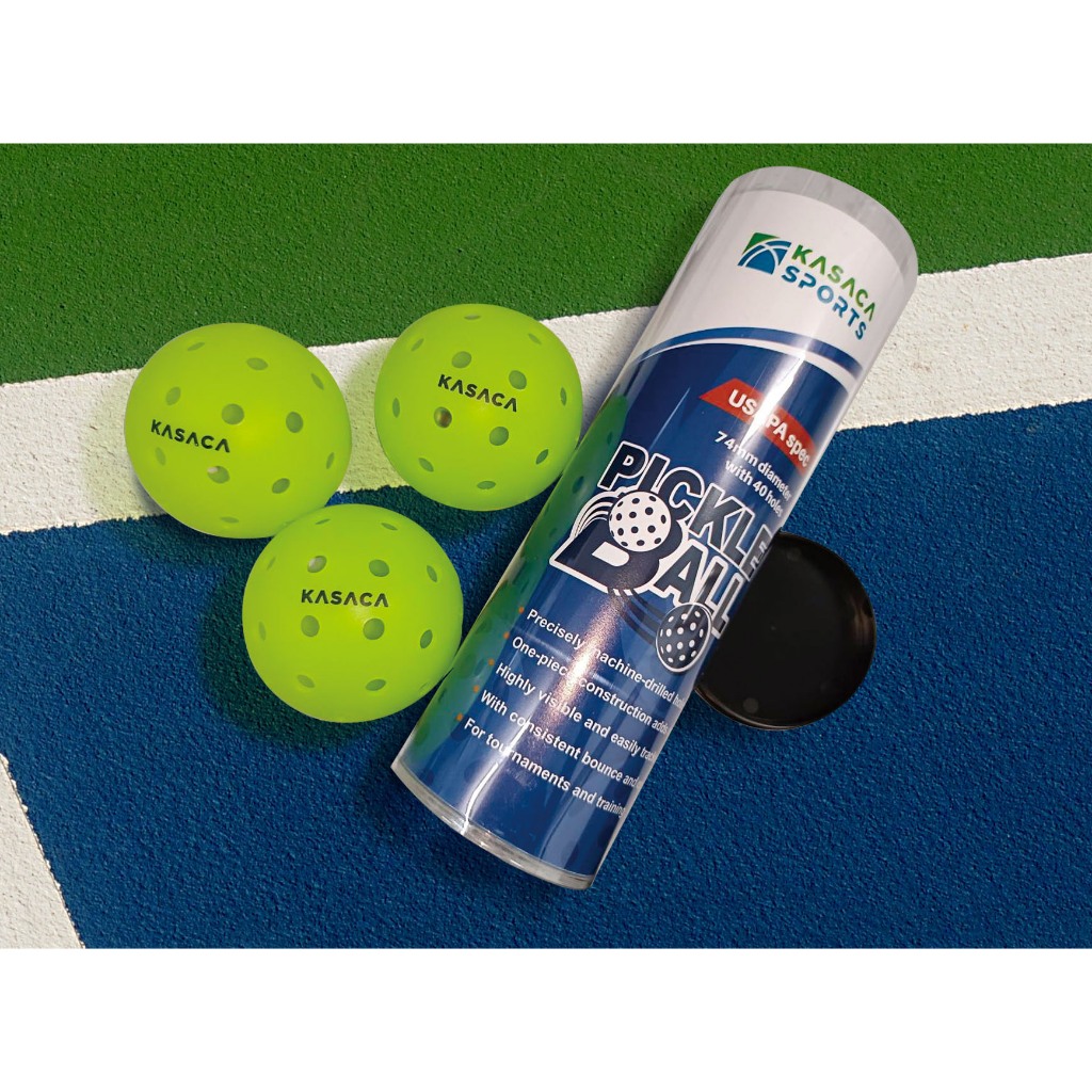KASACA匹克球-(40孔)2.0版室外滾塑球3顆裝比賽用球-唯一指定台灣笛恩旗艦店 | 蝦皮購物
