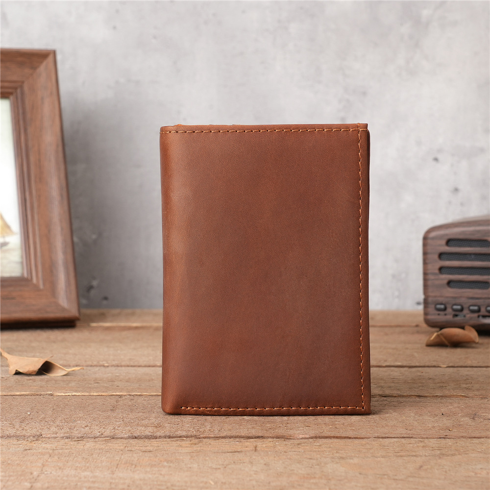 MOLISS｜科斯塔真皮零錢包 迷你皮夾 簡約錢包 輕便短夾 瘋馬皮 名片包 禮物 錢包 皮夾 卡夾 卡包 男生 男 | 蝦皮購物