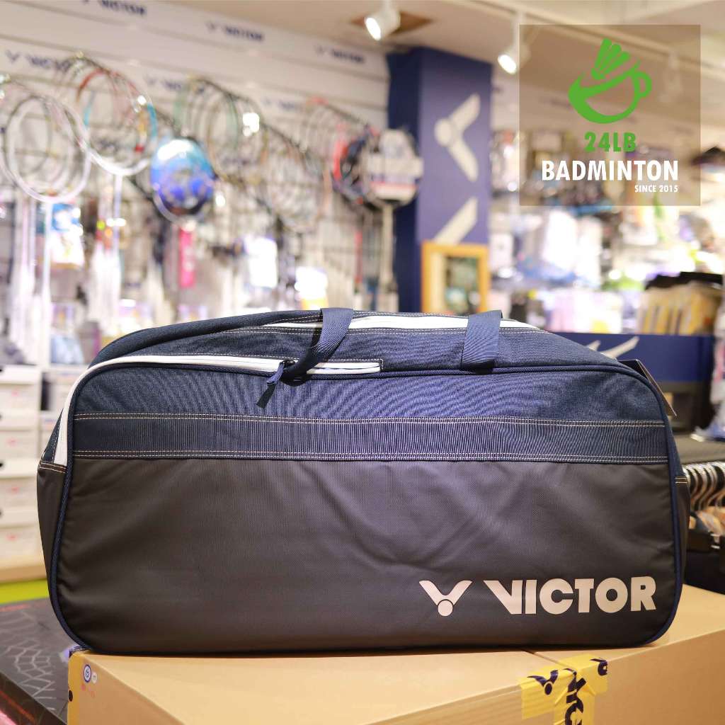 24磅羽球 / VICTOR勝利 矩形包 BR5619 BC 深海藍/無煙煤黑 丹寧配色 | 蝦皮購物