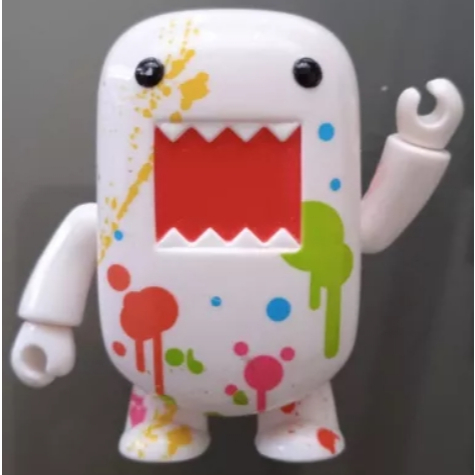 Domo QEE 盒玩 Toy2r 多摩君 第四代 第4代 美國買回 高5公分 白底油潻 迷彩 塗鴨 共1隻 | 蝦皮購物