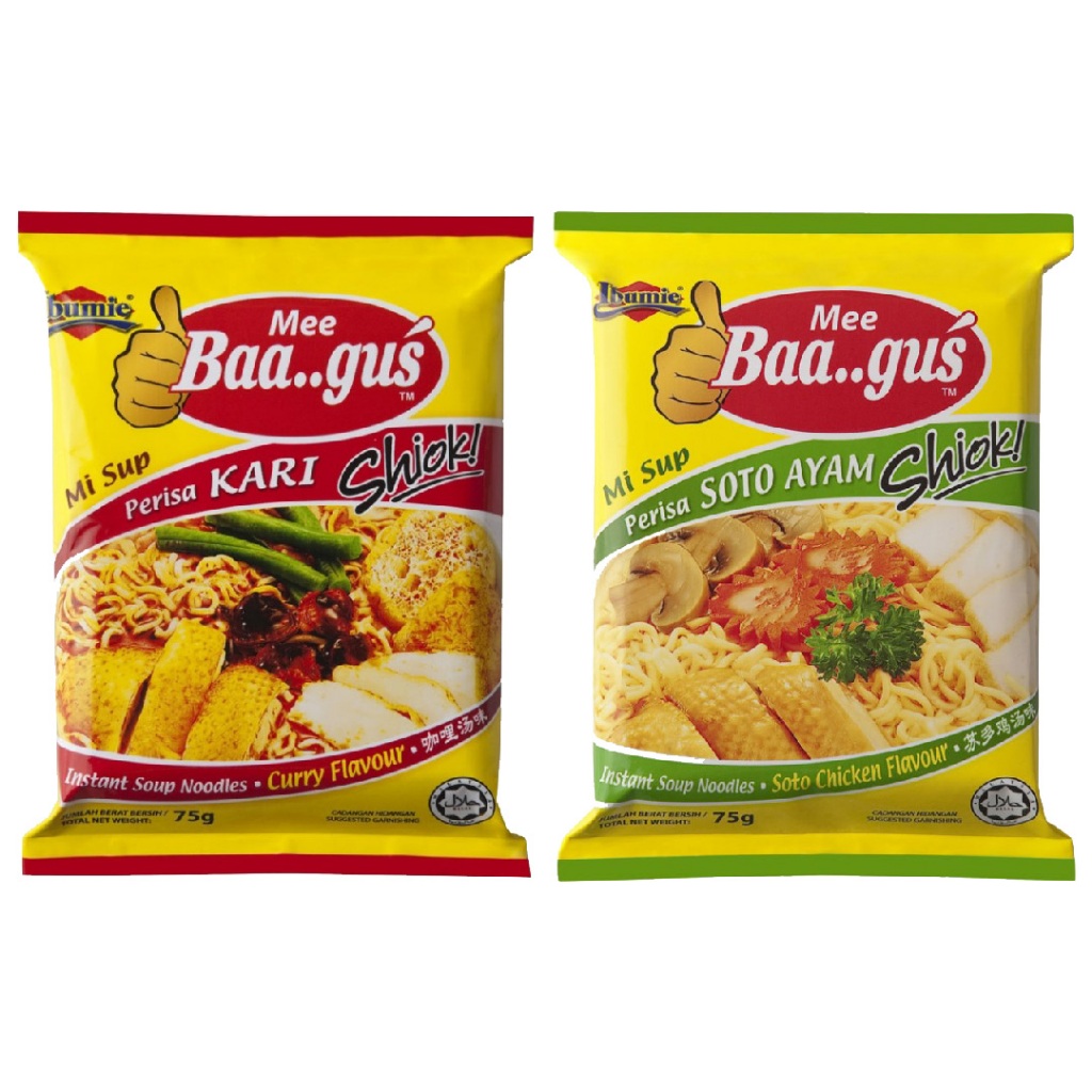 馬來西亞 BAAGUS Mie Sup Perisa 湯麵 75g | 蝦皮購物