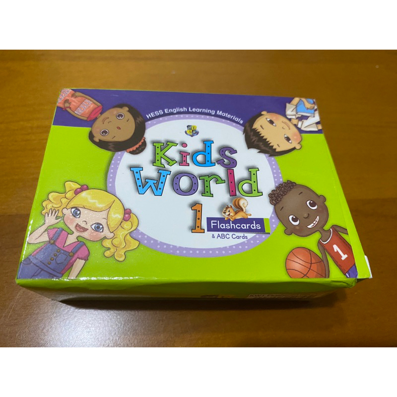 九成新 Hess 何嘉仁教材 kids world1 Flashcards & ABC Cards | 蝦皮購物